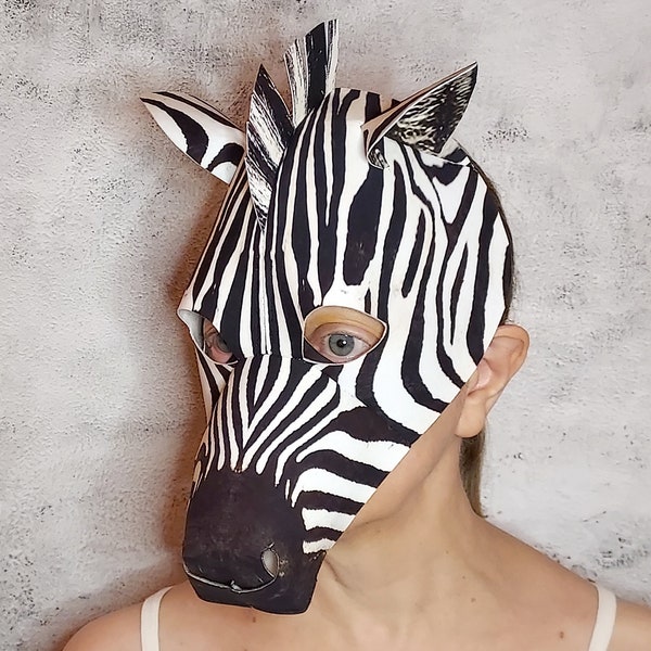 Zebra Mask - Etsy