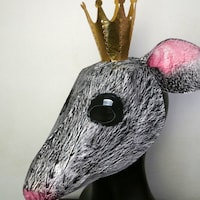 2 Rat Masks Papercraft, Mouse, Digital Template, PDF Download, Gurko ...
