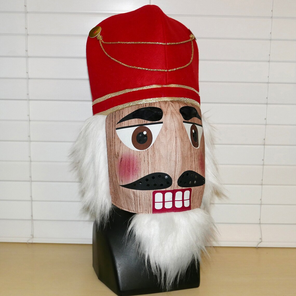 Comfortable Nutcracker Head Woodgrain Face | Etsy