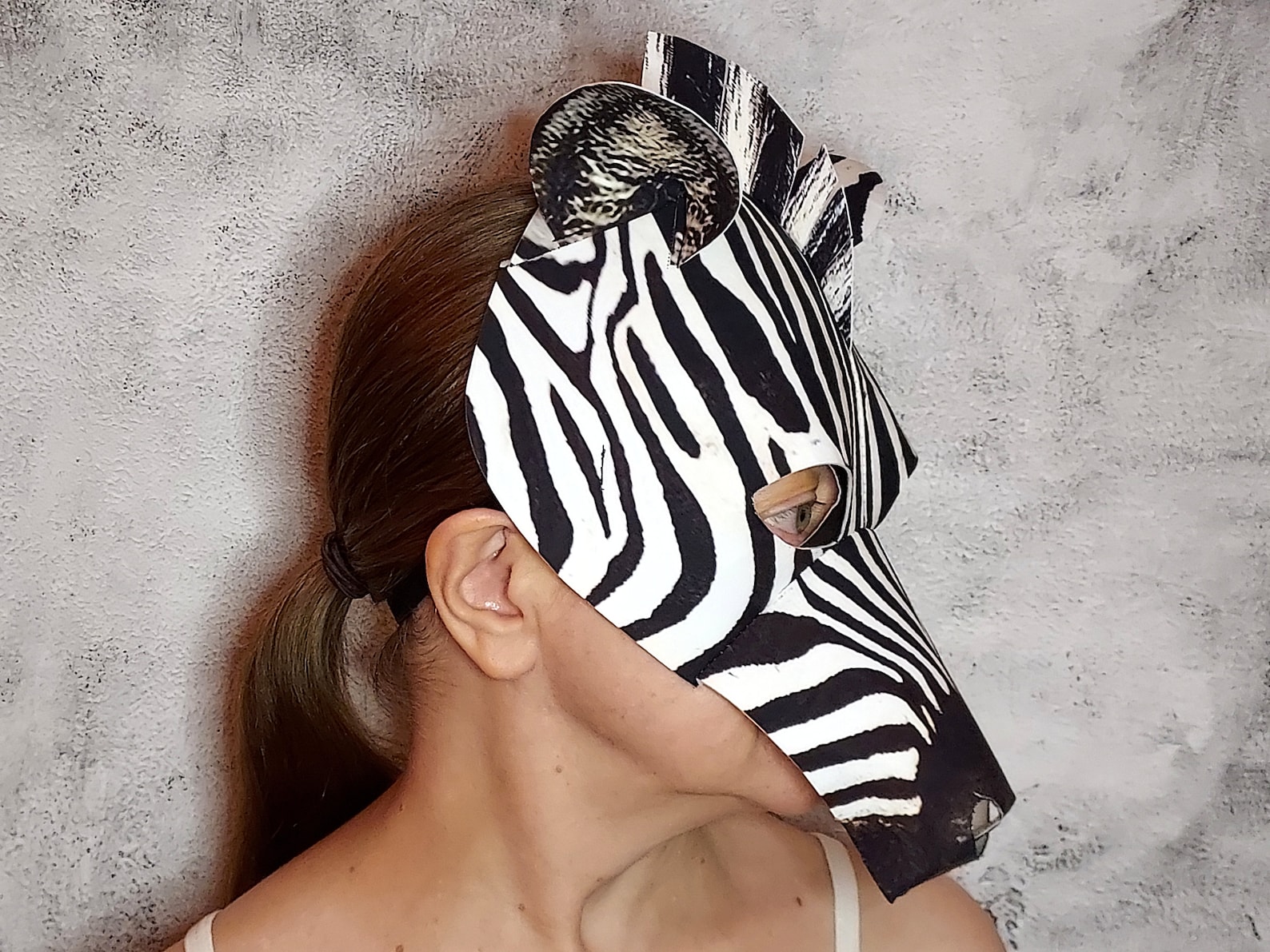 Zebra Mask, Halloween Mask, Animal Mask, Masquerade Mask, Costume Mask ...