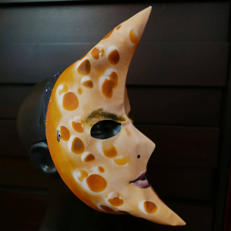 Moon Mask Halloween Mask Masquerade Mask Costume Mask - Etsy