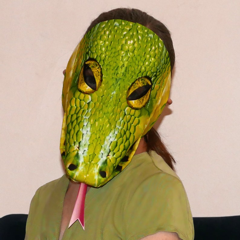 Snake Mask Python Mask Etsy
