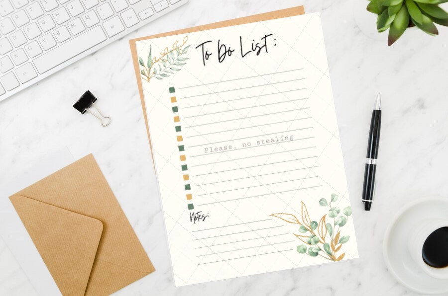 Printable to Do List | Daily, Weekly To-do Pdf Planner Checklist | A4 ...