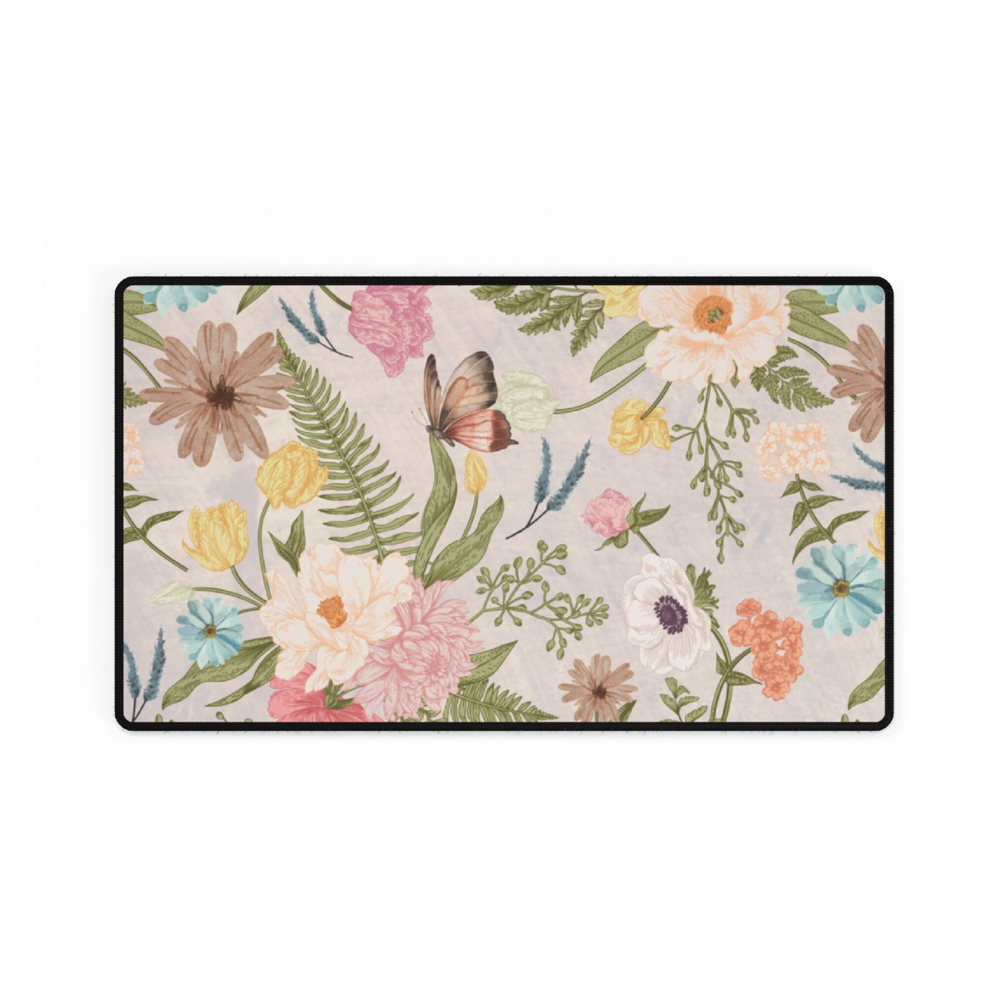 Cottagecore Floral Desk Matboho Desk Accessorytrendy Workspacetrendy ...