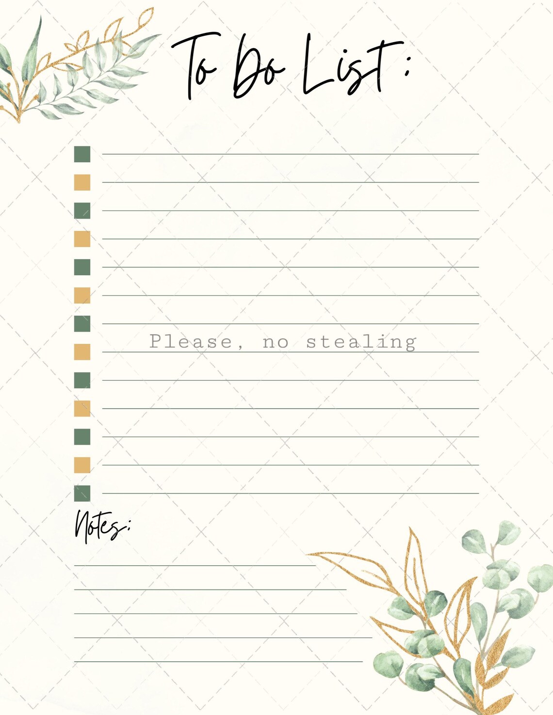 Printable to Do List | Daily, Weekly To-do Pdf Planner Checklist | A4 ...