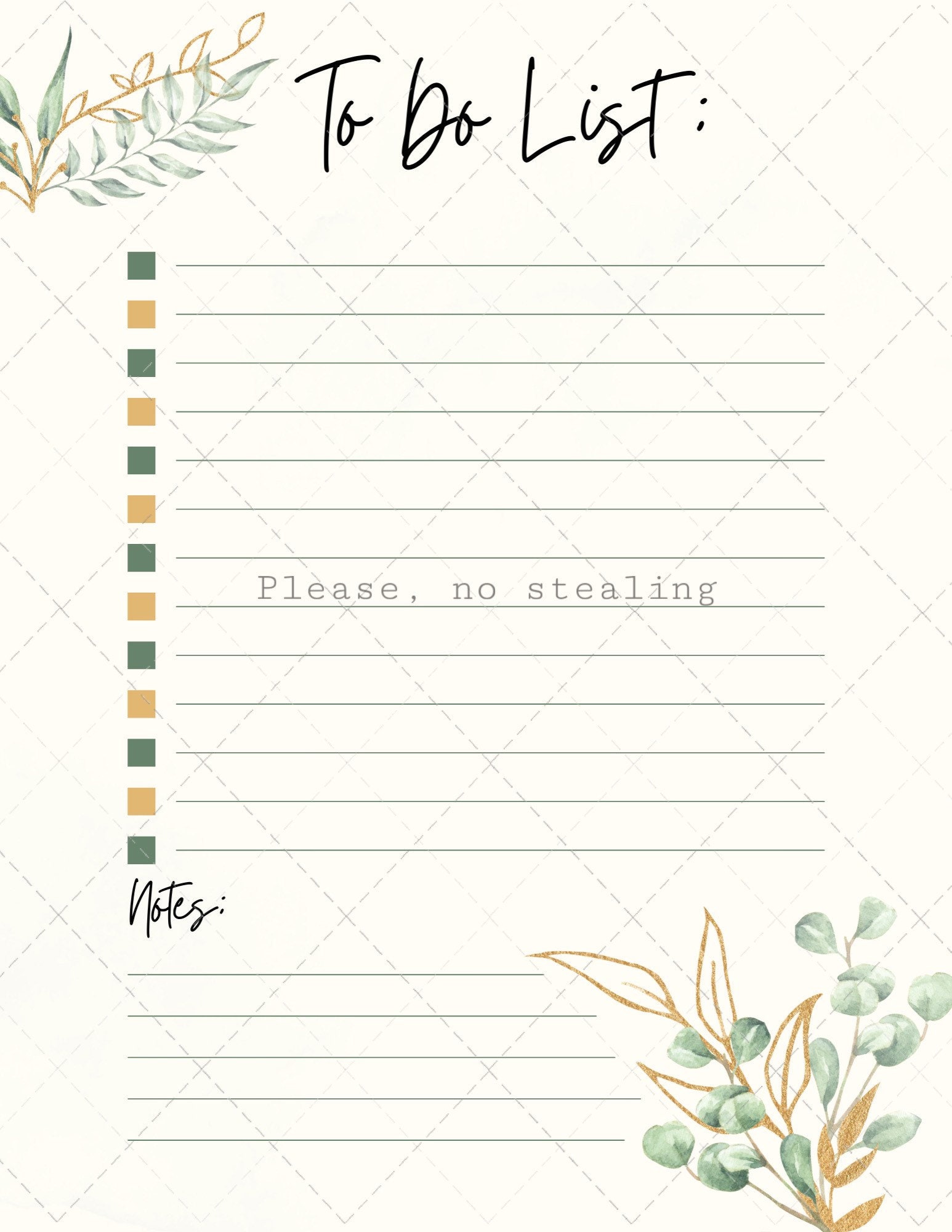 Printable to Do List | Daily, Weekly To-do Pdf Planner Checklist | A4 ...