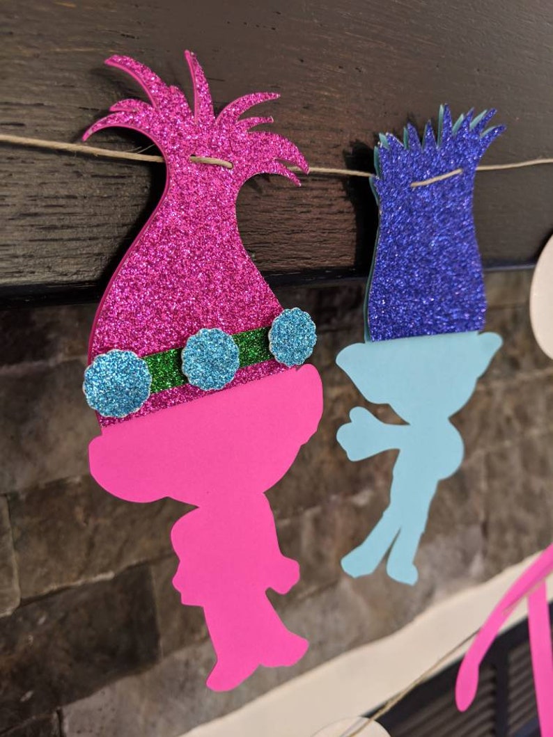 Trolls Birthday Party Hug Time Poppy Branch Trolls | Etsy