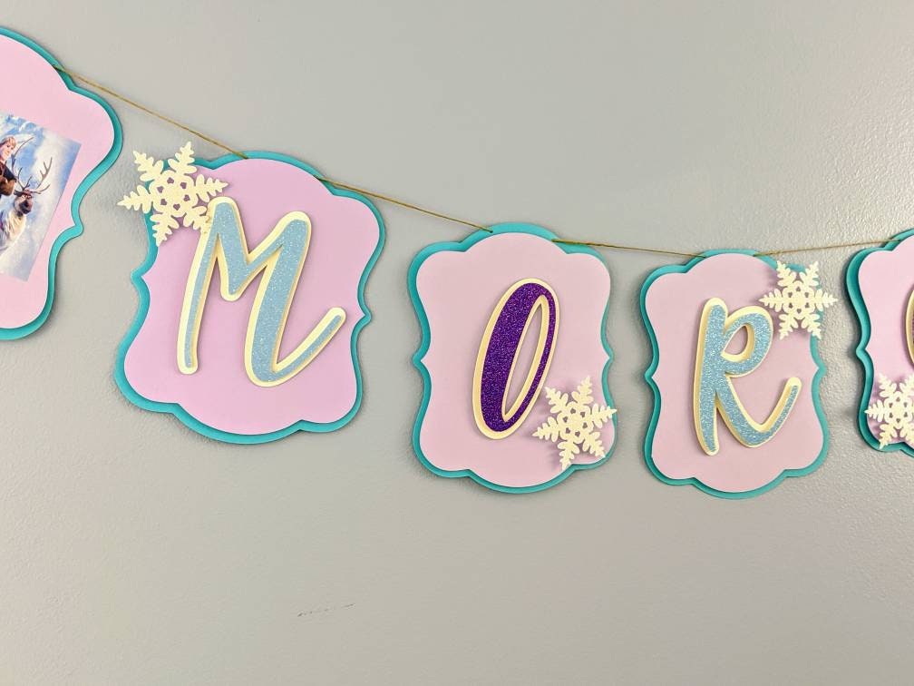 Frozen Frozen 2 Birthday Name Banner Name Banner Elsa - Etsy.de