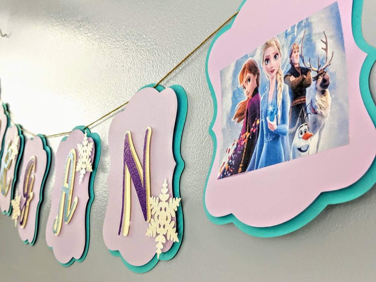 Frozen Frozen 2 Birthday Name Banner Name Banner Elsa | Etsy