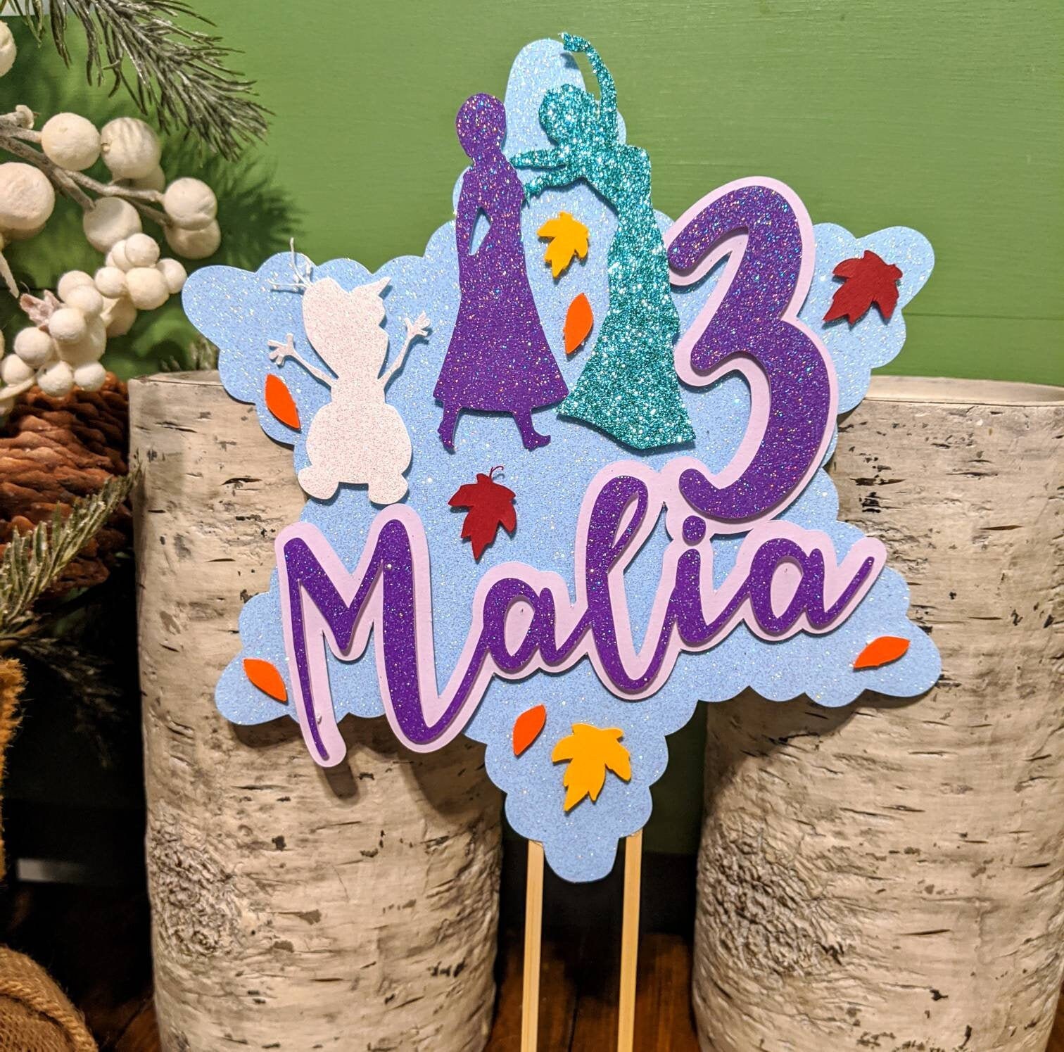Frozen 2 Cake Topper Frozen 2 Birthday Anna Elsa Olaf | Etsy