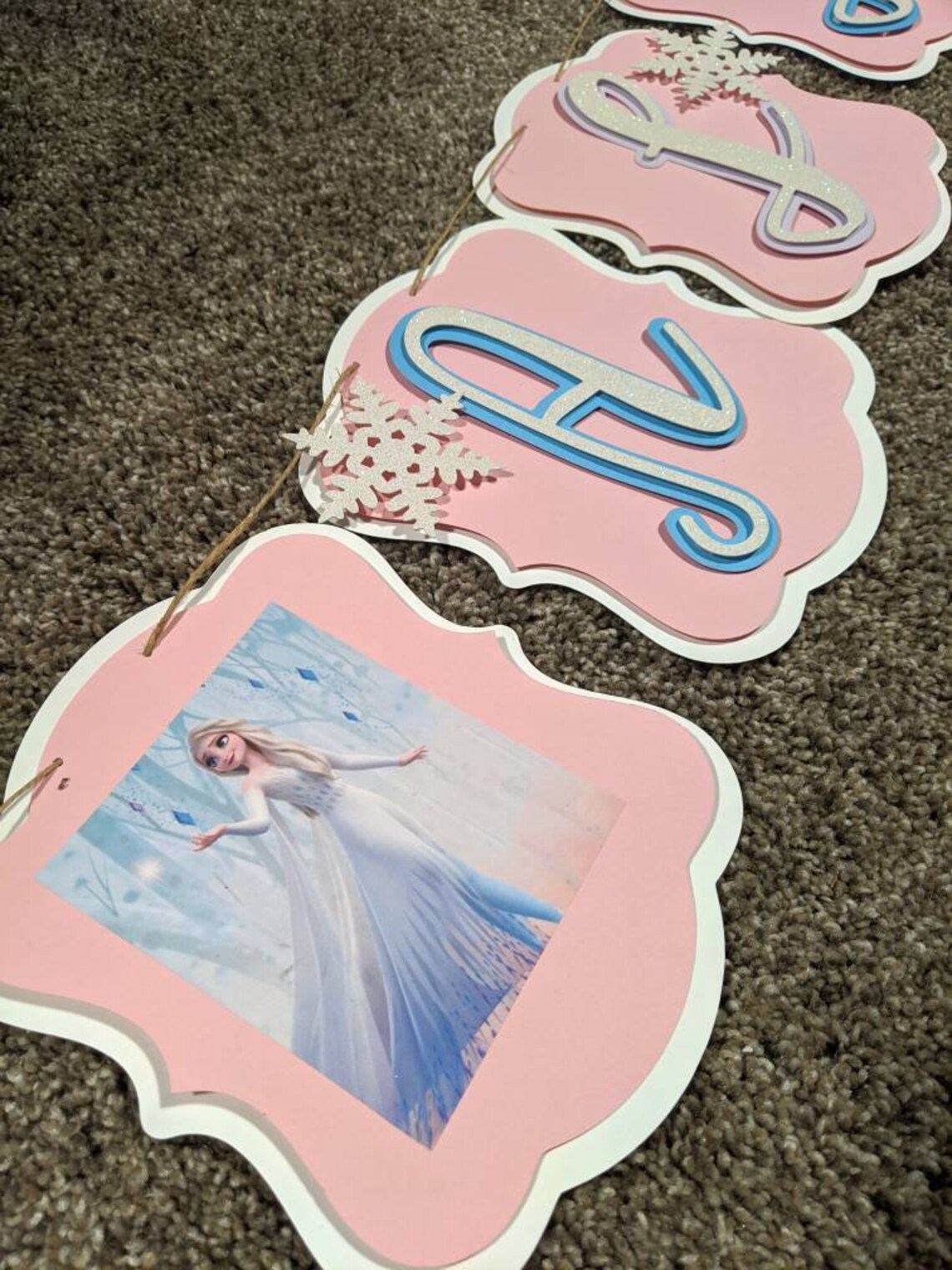 Frozen 2 Name Banner Elsa Name Banner Elsa in Her 5th | Etsy