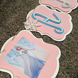 Frozen 2 Name Banner Elsa Name Banner Elsa in Her 5th - Etsy