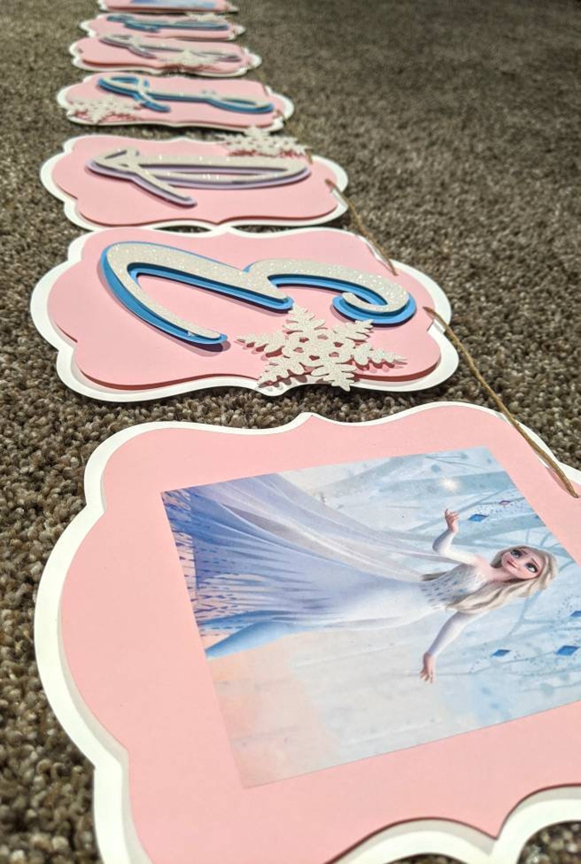 Frozen 2 Name Banner Elsa Name Banner Elsa in Her 5th | Etsy