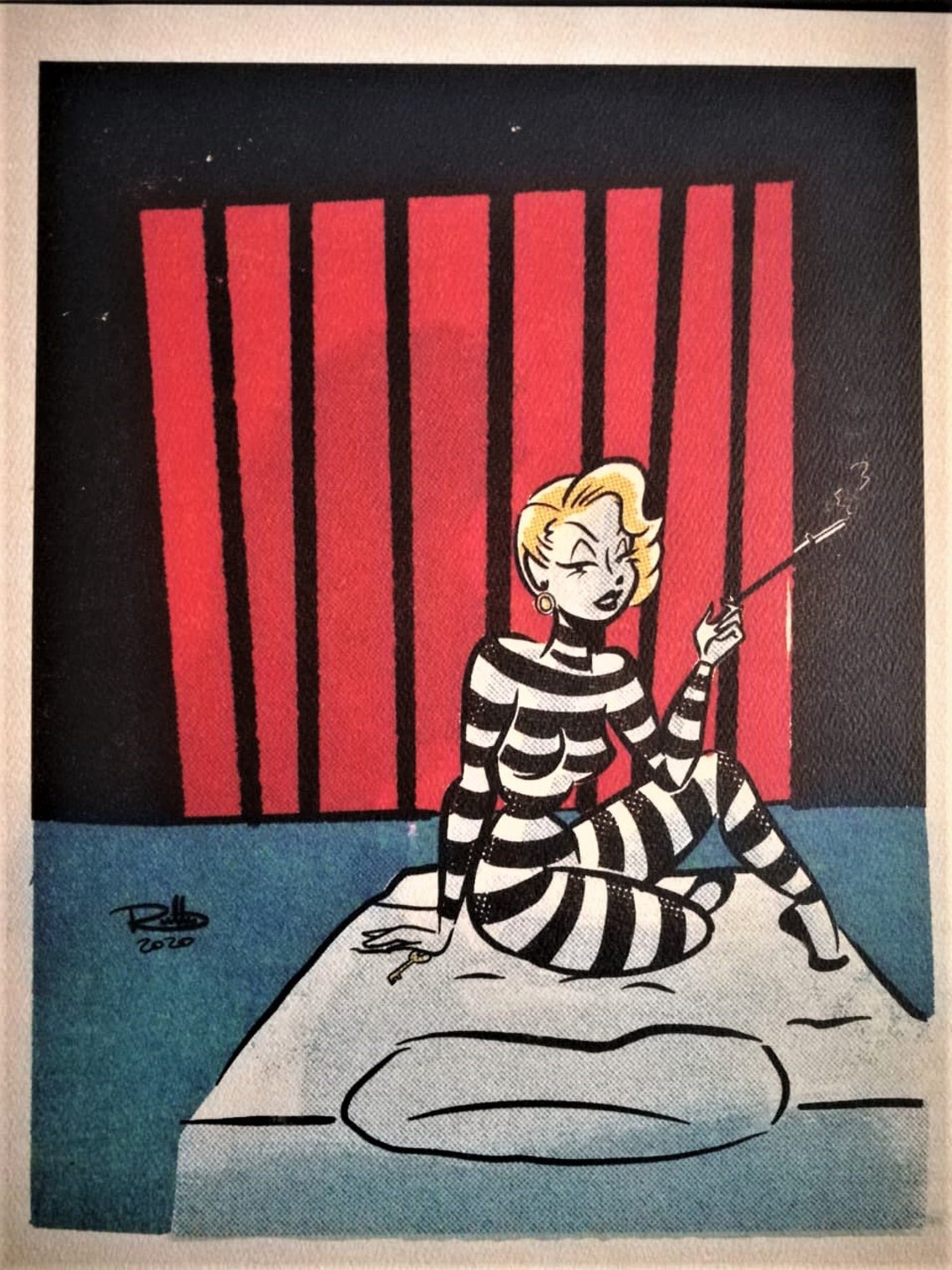 Jail Bait Lady Art Print - Etsy