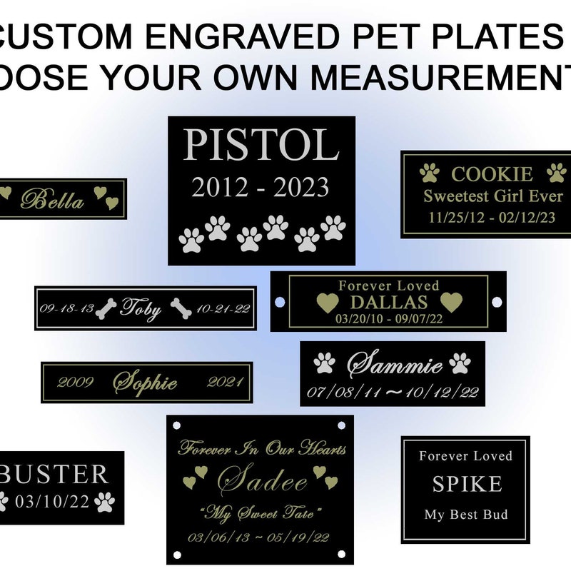 Custom Dog Name Plate - Etsy