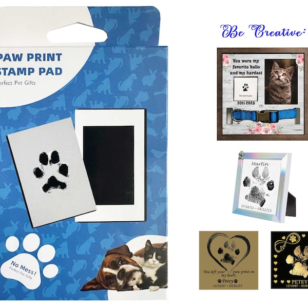 Pet Memorial Paw Print Kit - Etsy