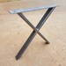 Single One X-style Box Section Leg Retro Industrial Steel - Etsy UK