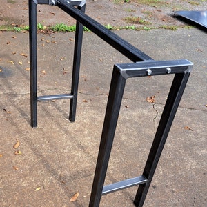 H Design Metal Table Frame Retro Industrial Steel Desk Bar Breakfast ...