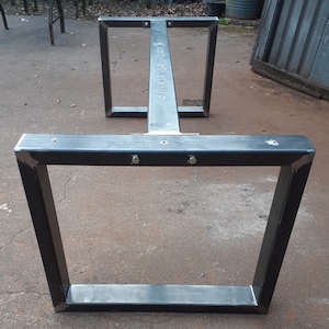 Metal Table Frame Retro Industrial Steel Desk Bar Breakfast Island ...