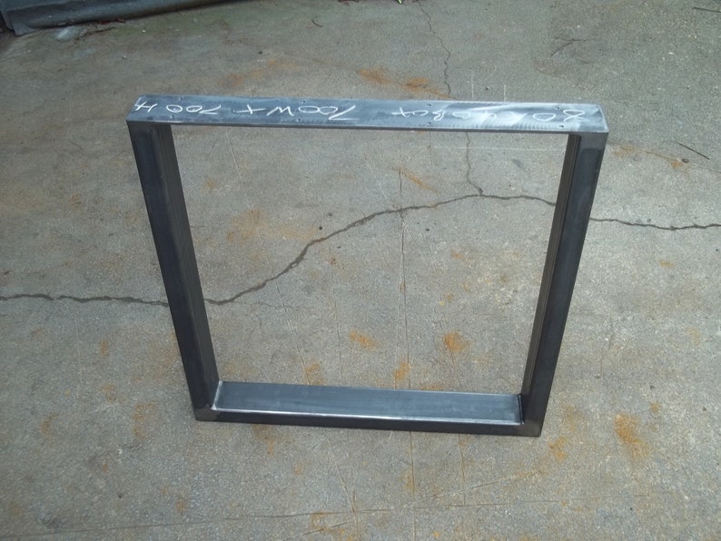 Single One Box Section Leg Retro Industrial Steel Metal Dining - Etsy UK