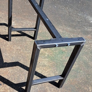 H Design Metal Table Frame Retro Industrial Steel Desk Bar Breakfast ...