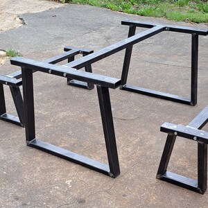 Metal Table Frame Base 'trapezium' Design Retro Industrial Steel Desk ...