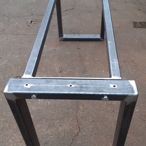 Strong Sturdy Metal Table Frame Retro Industrial Steel Desk Bar ...