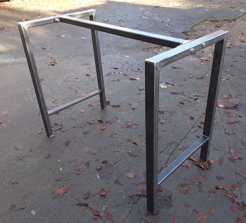 H Design Metal Table Frame Retro Industrial Steel Desk Bar Breakfast ...