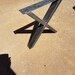 Single One X-style Box Section Leg Retro Industrial Steel - Etsy UK