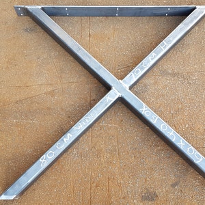 Single One X-style Box Section Leg Retro Industrial Steel - Etsy UK