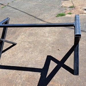 Metal Table Base Frame 'X' Design Retro Industrial - Etsy UK