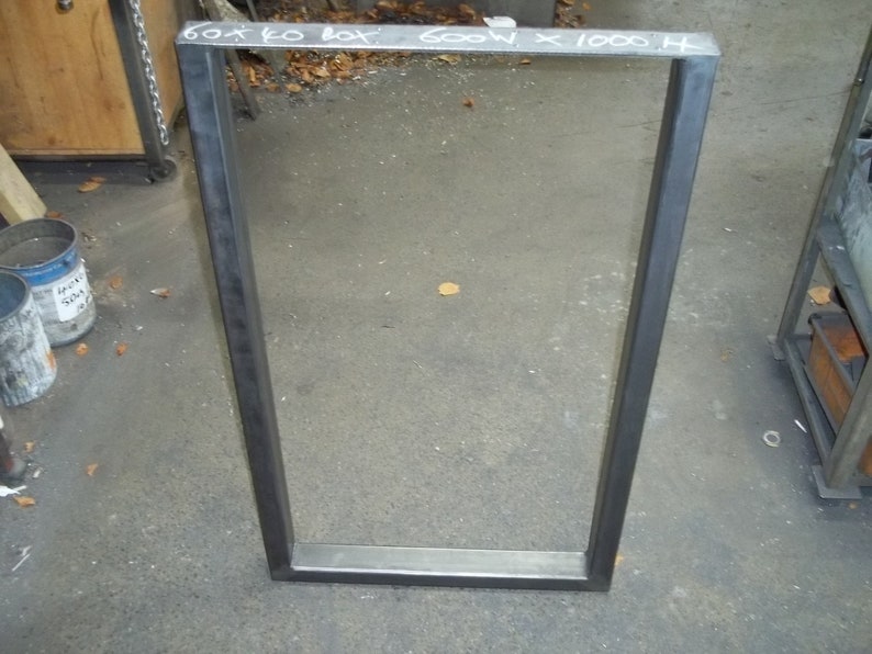 Single One Box Section Leg Retro Industrial Steel Metal Dining - Etsy UK