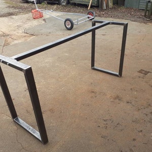 Metal Table Frame Retro Industrial Steel Desk Bar Breakfast Island ...