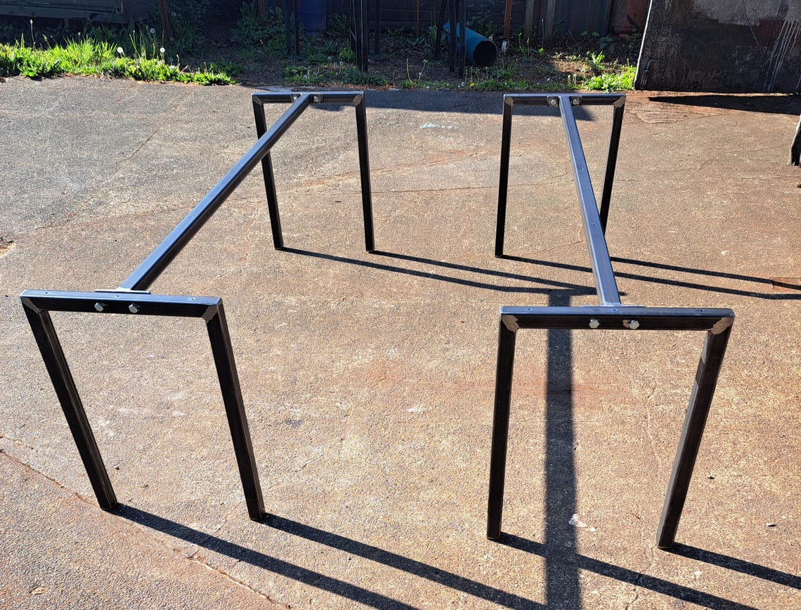Budget Open Ended Metal Table/bench /desk/coffee/breakfast Bar Island ...