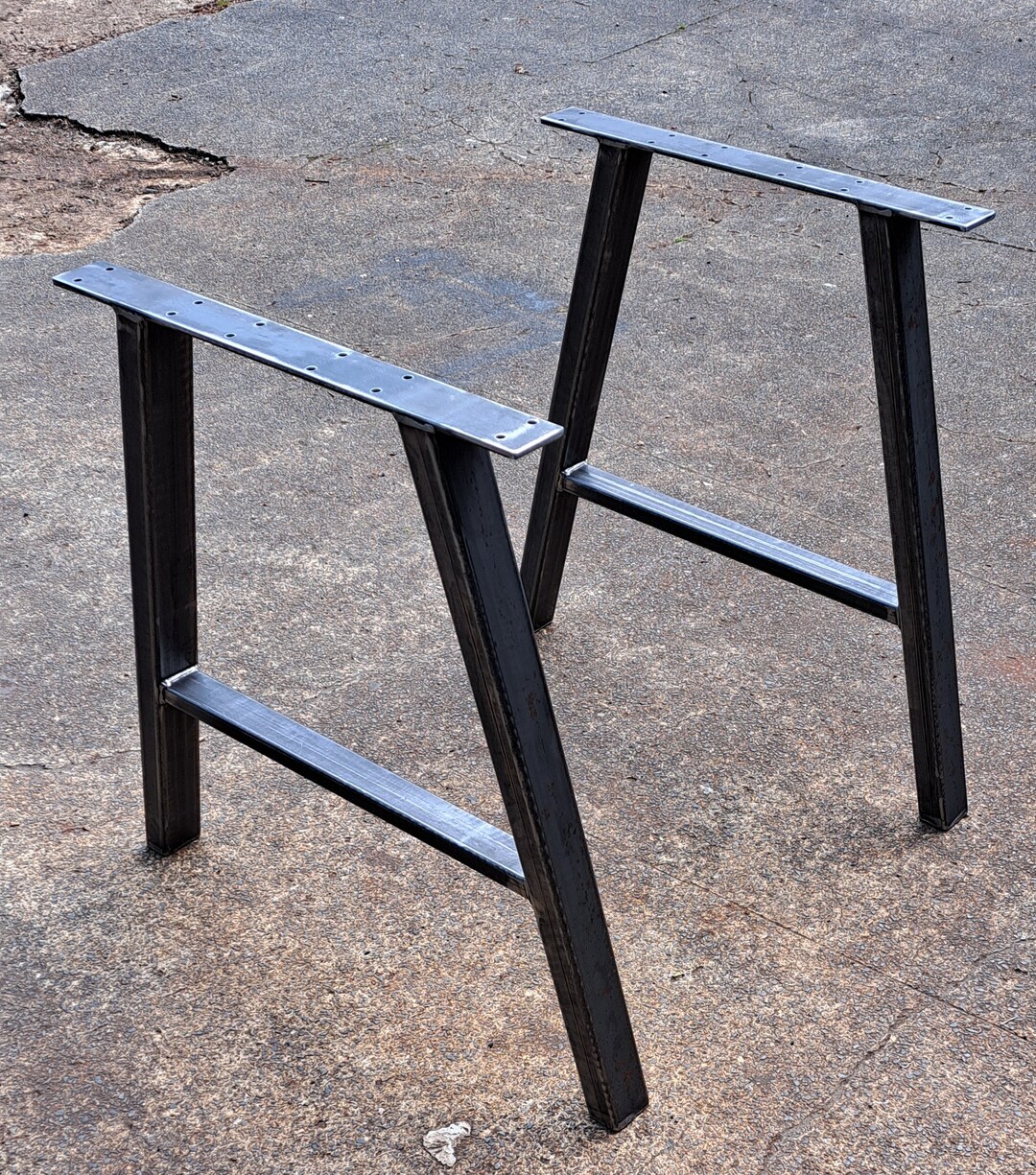 Custom Bespoke 'A' Design Box Section Retro Industrial Steel Metal ...