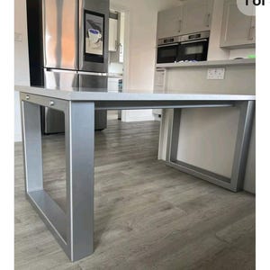 Strong Sturdy Metal Table Frame Retro Industrial Steel Desk Bar ...