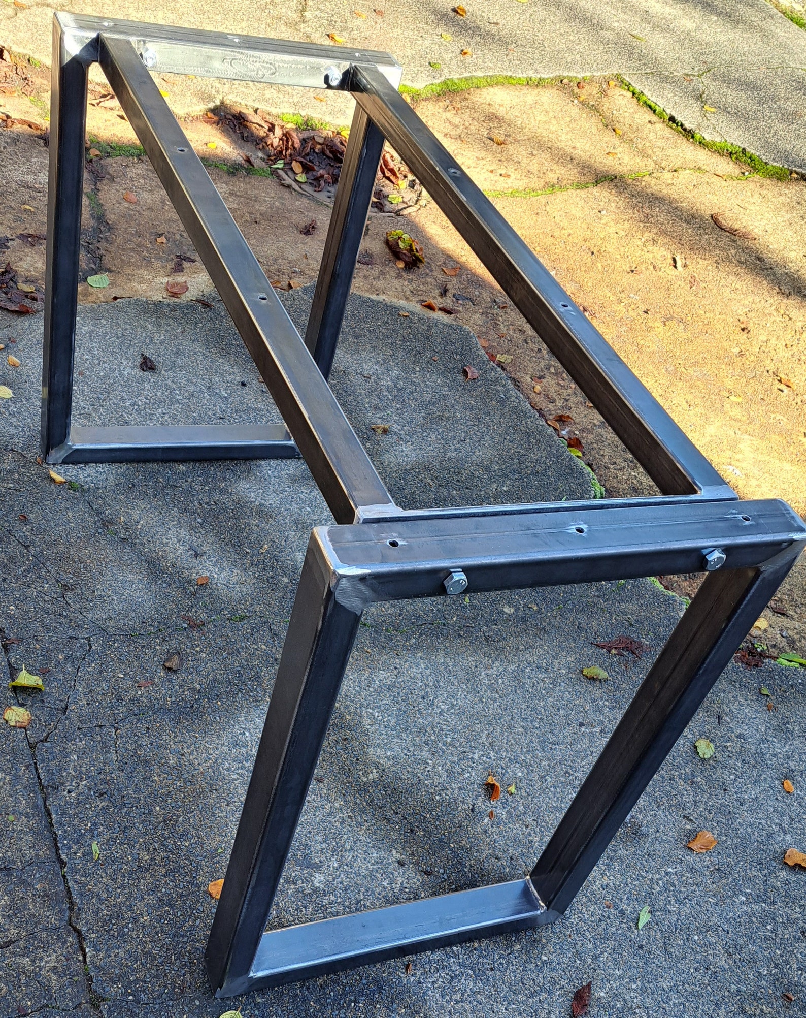 Strong Sturdy Metal Table Frame Retro Industrial Steel Desk Bar ...