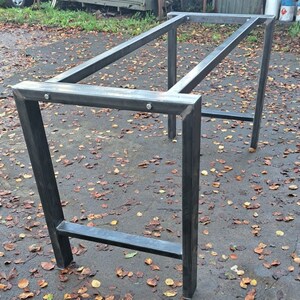 H Design Metal Table Frame Retro Industrial Steel Desk Bar Breakfast ...