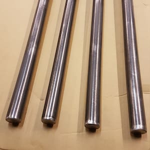 Set of 4 Round Tube Steel Metal Straight Legs Table Coffee Bench Desk ...