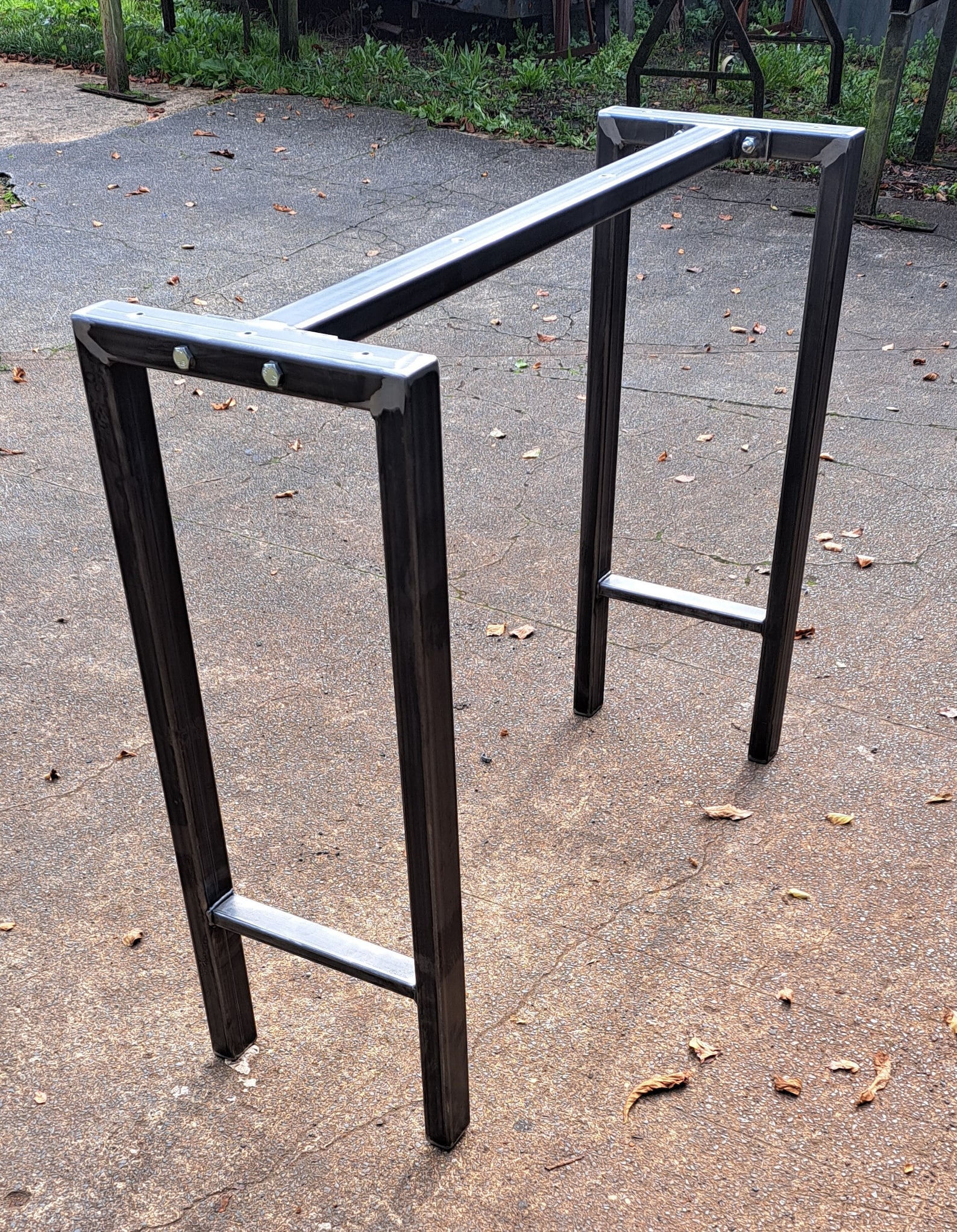 H Design Metal Table Frame Retro Industrial Steel Desk Bar Breakfast ...