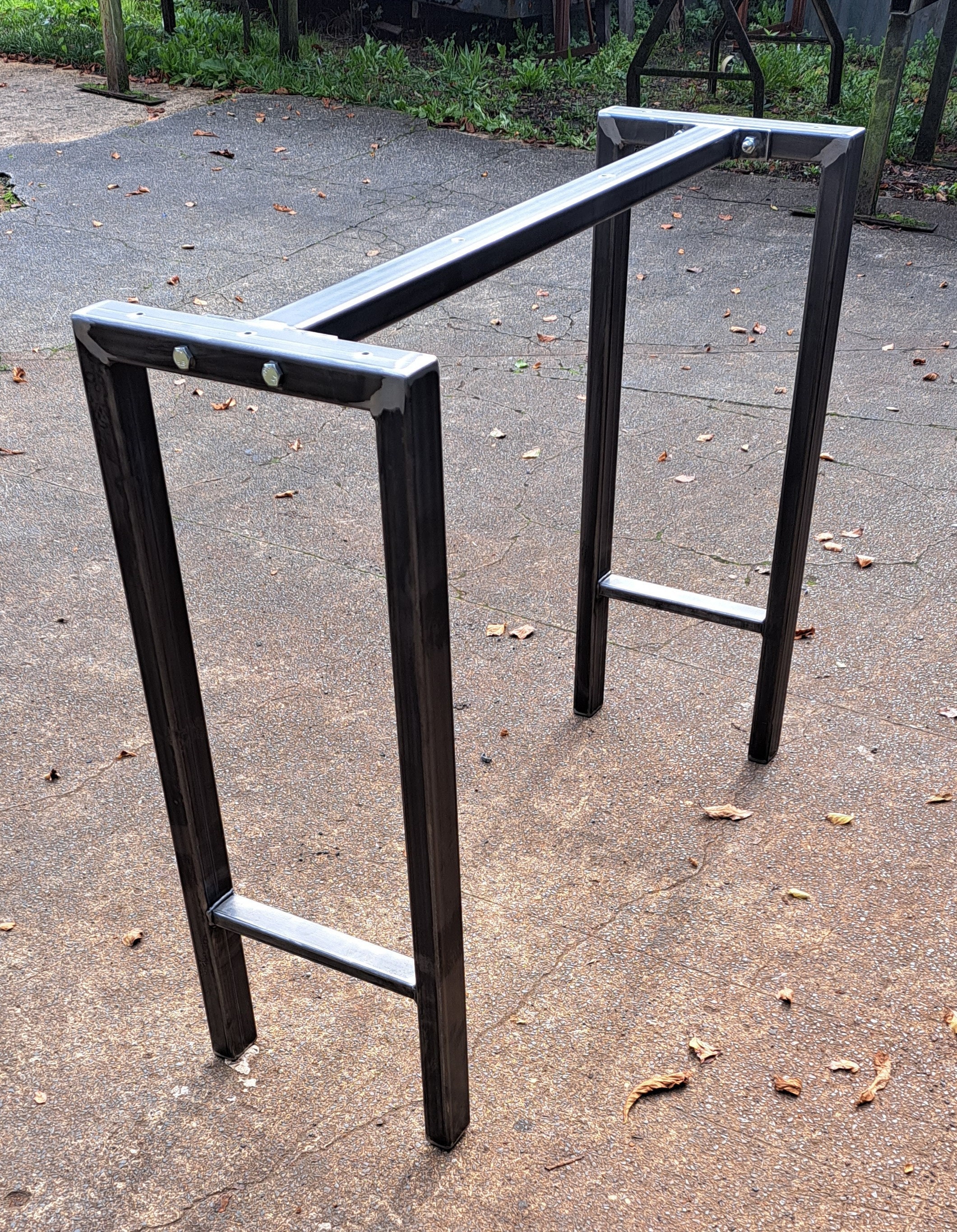 H Design Metal Table Frame Retro Industrial Steel Desk Bar Breakfast ...