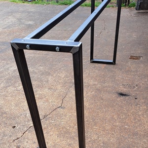 Strong Sturdy Metal Table Frame Retro Industrial Steel Desk Bar ...