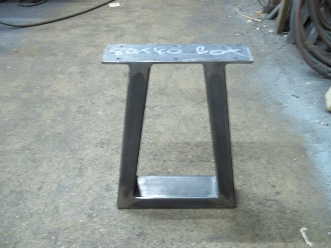 Single One Trapezium Box Section Leg Retro Industrial Steel | Etsy UK