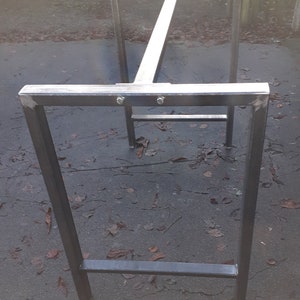 H Design Metal Table Frame Retro Industrial Steel Desk Bar Breakfast ...