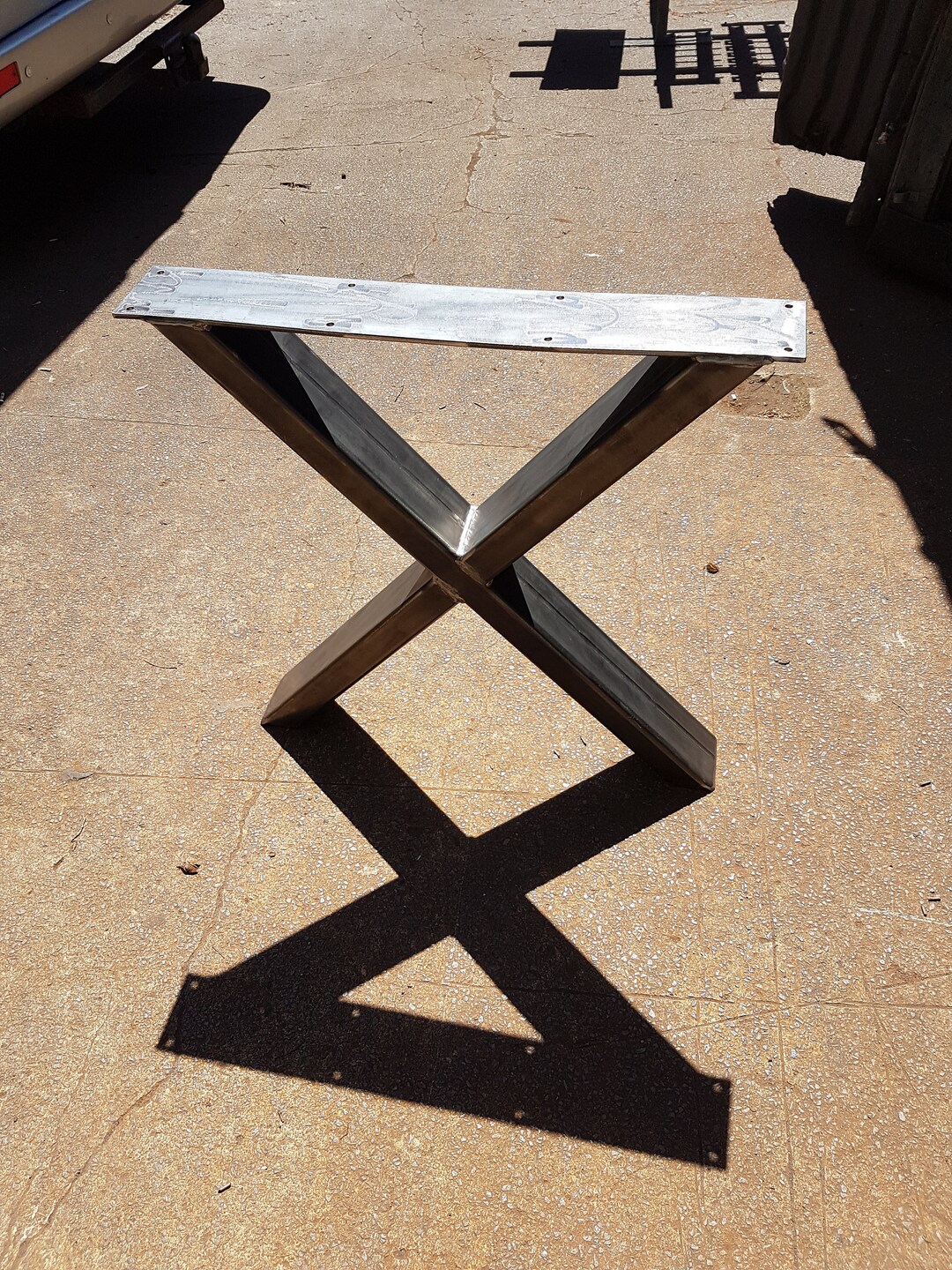 Single One X-style Box Section Leg Retro Industrial Steel - Etsy UK