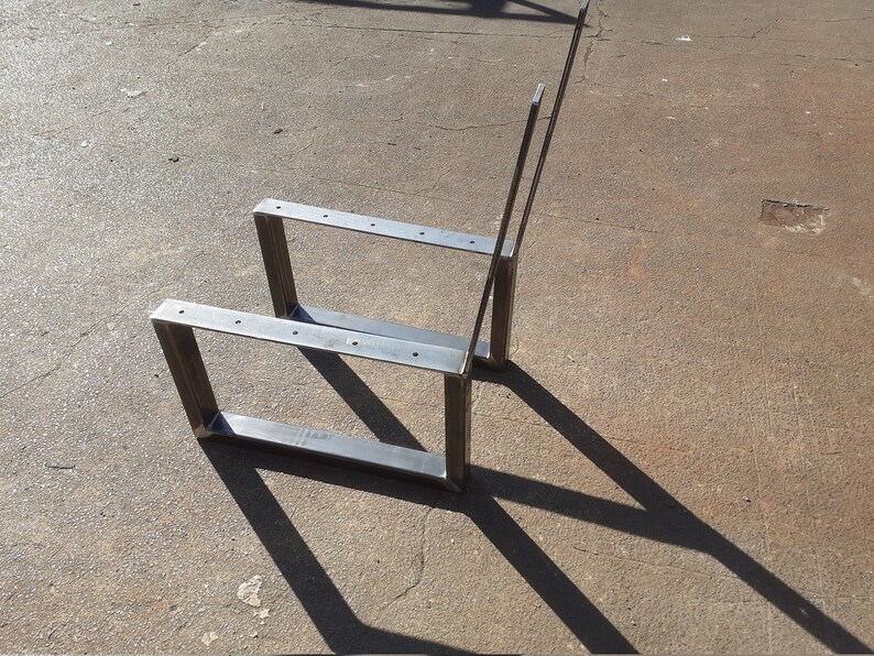 Pair of Metal Bench Legs With Back Support Industrial Look - Etsy UK