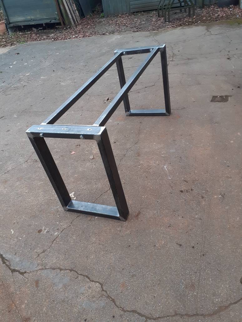 Metal Table Frame Retro Industrial Steel Desk Bar Breakfast | Etsy UK