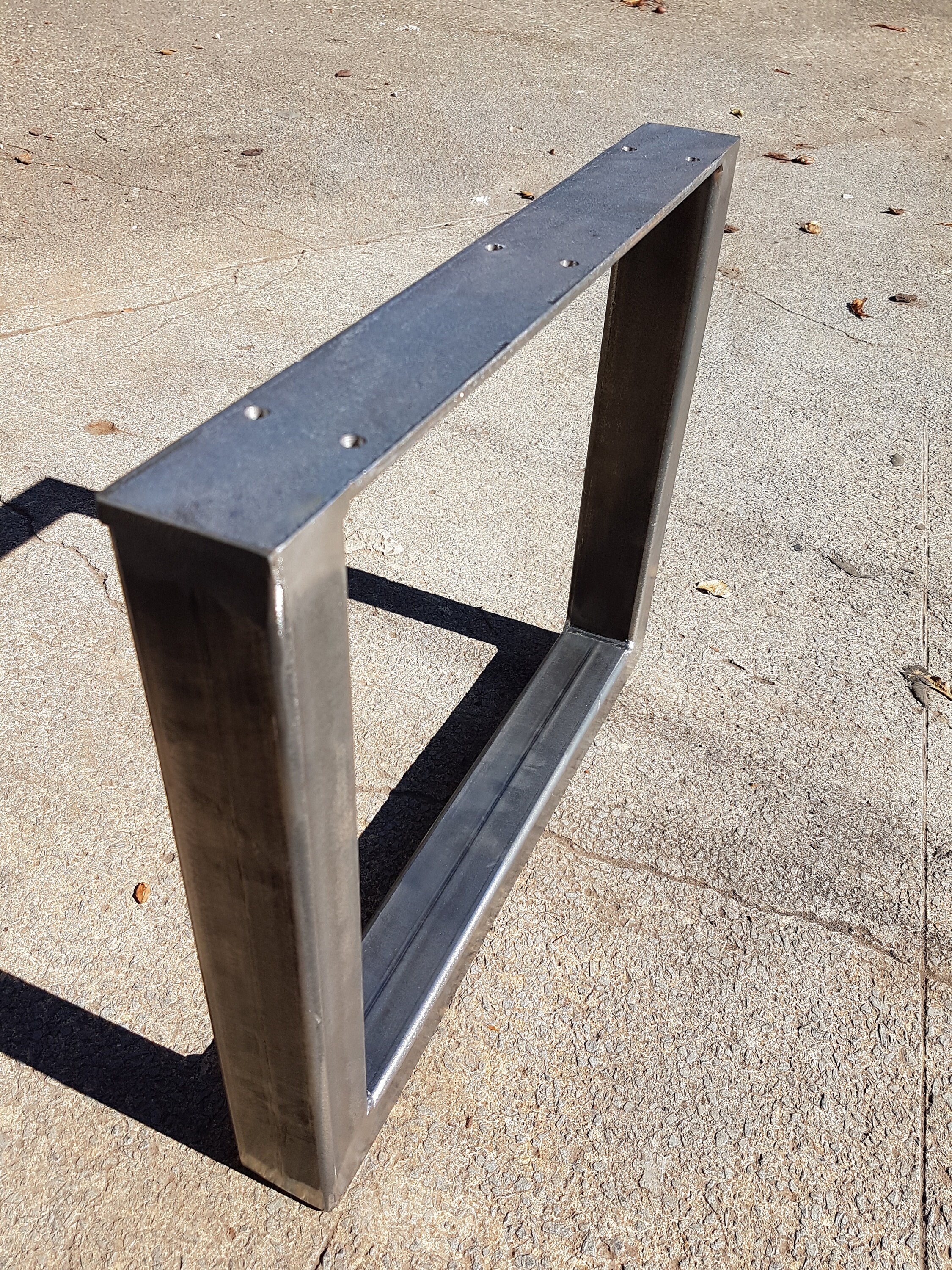 Single One Box Section Leg Retro Industrial Steel Metal Dining - Etsy UK