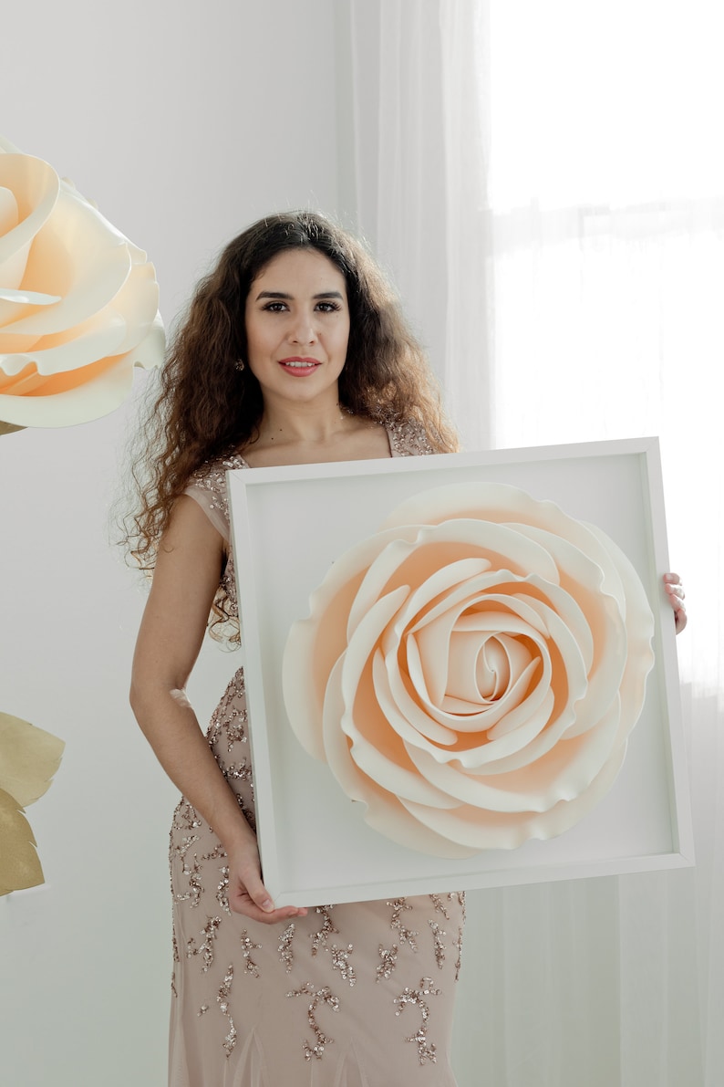 LED Rose / Home Interior Picture / Big Wall Rose/ LED Wall Art | Etsy