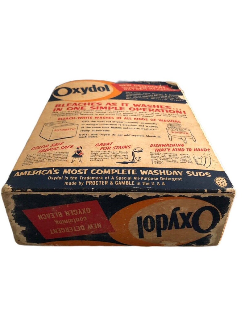 Oxydol Laundry Detergent Early 1956 First Production Unused NOS 1 Lb 4 ...